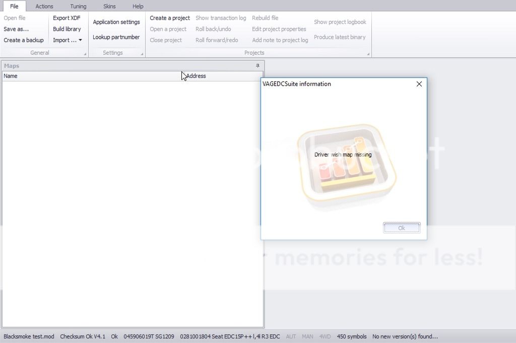 Driver Wish not found - ECU Connections